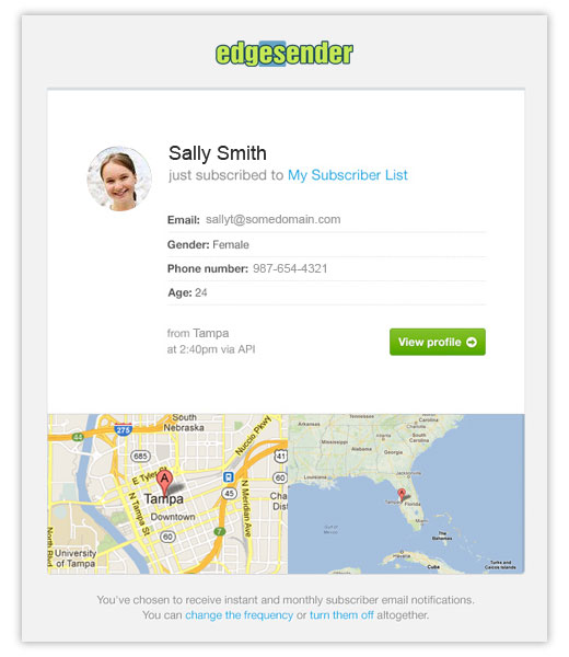| New Feature: Subscriber NotificationsEdge Sender
